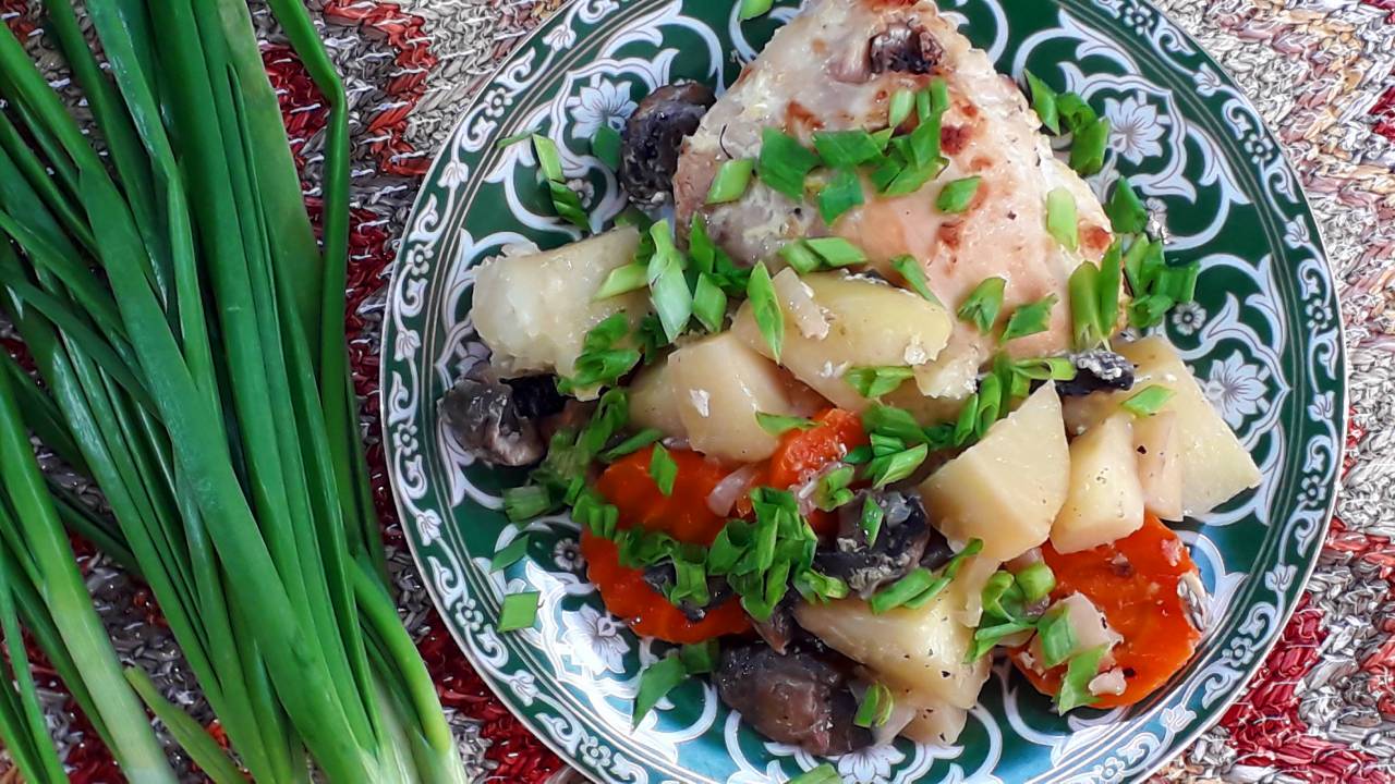 Простая и Самая Вкусная Курица Кусочками с Овощами в Рукаве (или в Пакете).