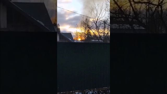 Архив. Горит газопровод.