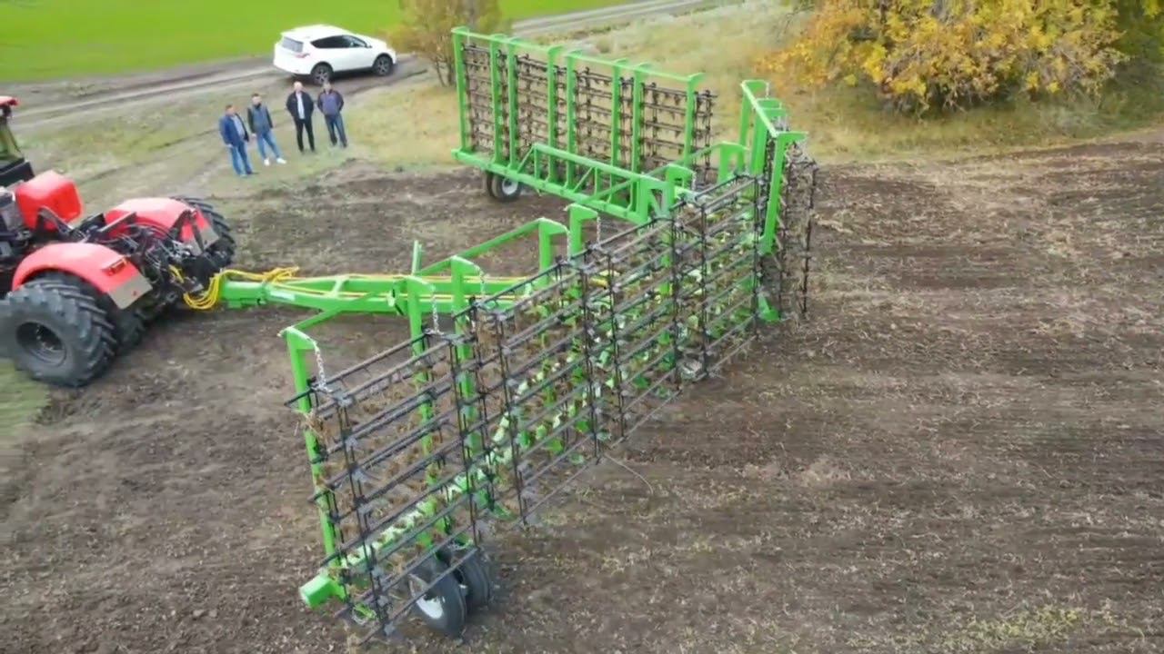 Обзор и отзыв о гибкой бороне БГ-16С ГОРИЗОНТ #почвообработка#производитель#фермер#хозяйство#борона