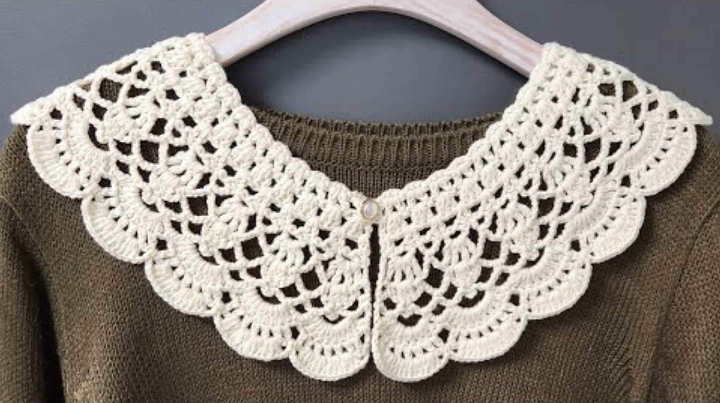 Кружевной накладной хлопковый воротничок. Мои источники вдохновения для рукоделия