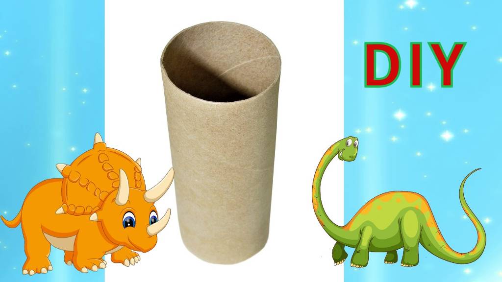 Супер поделки, как сделать динозавров из втулок от бумаги.