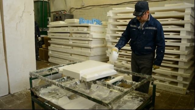 Покрытие пенопласта   Вибрационный станок VikRus