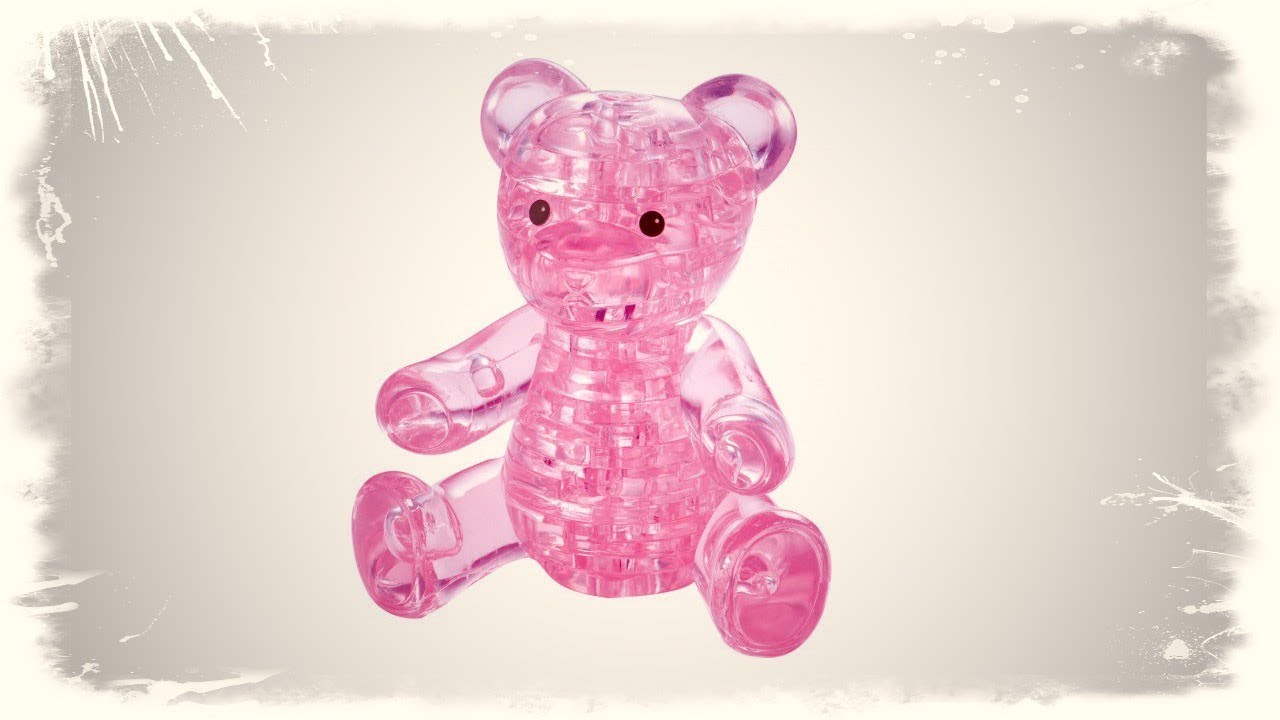 Крутой 3D пазл! Собираем розового Мишку