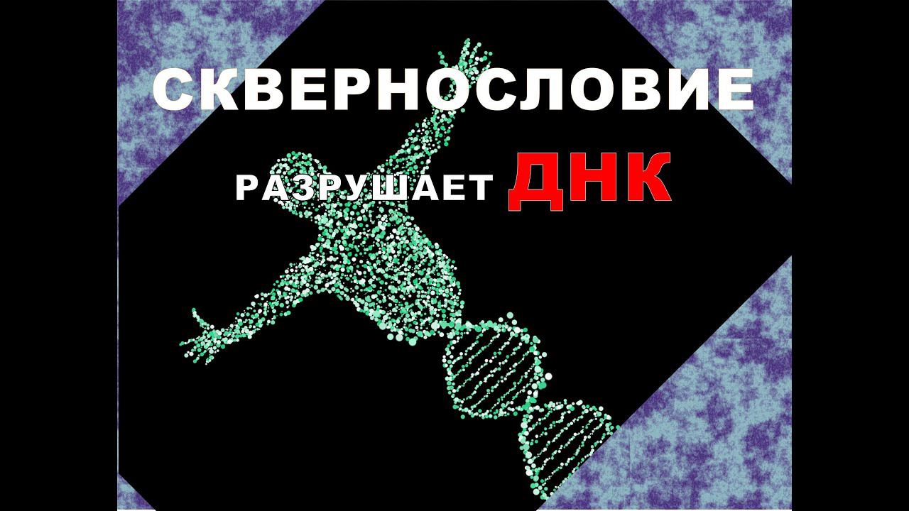 Источники нашего здоровья  Сквернословие разрушает ДНК