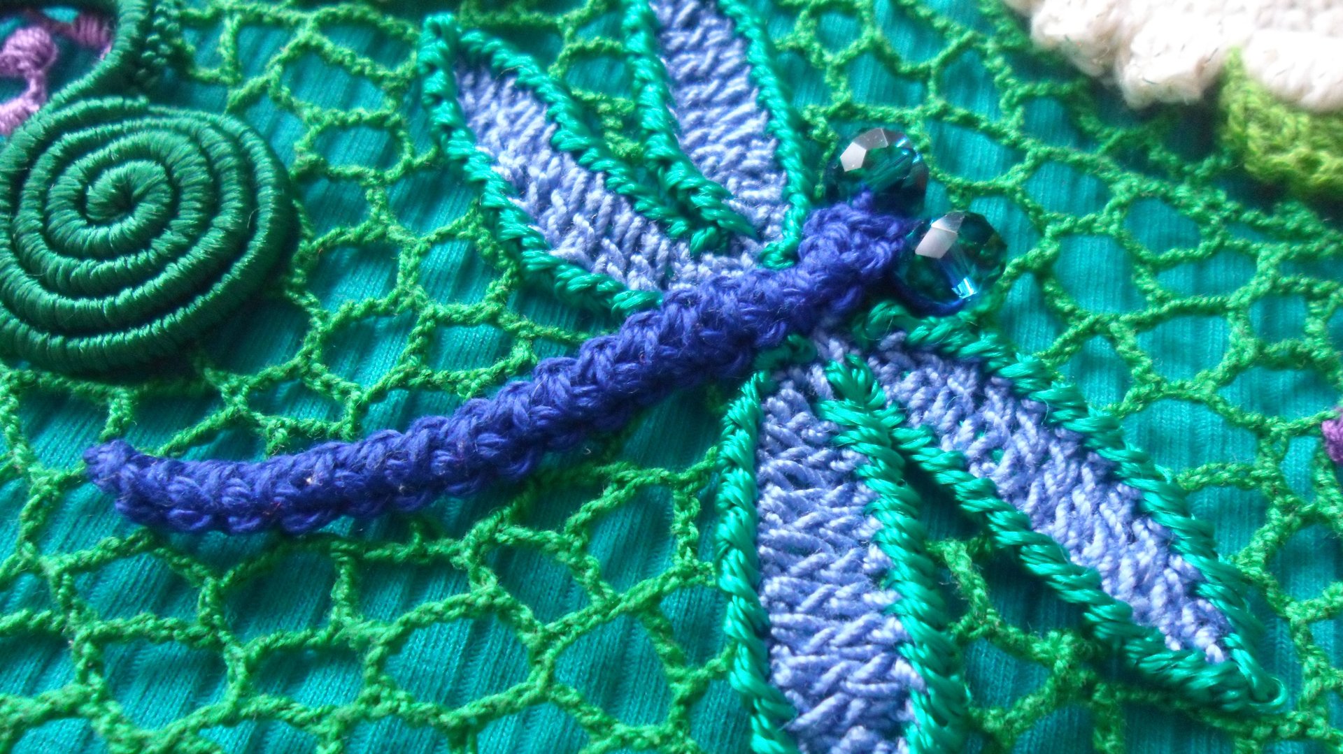 Ирландское кружево - мотив "СТРЕКОЗА"