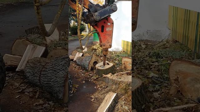 Разбивка пней гидромолотом - СпецтехникаТула, +7 (920) 765-90-90