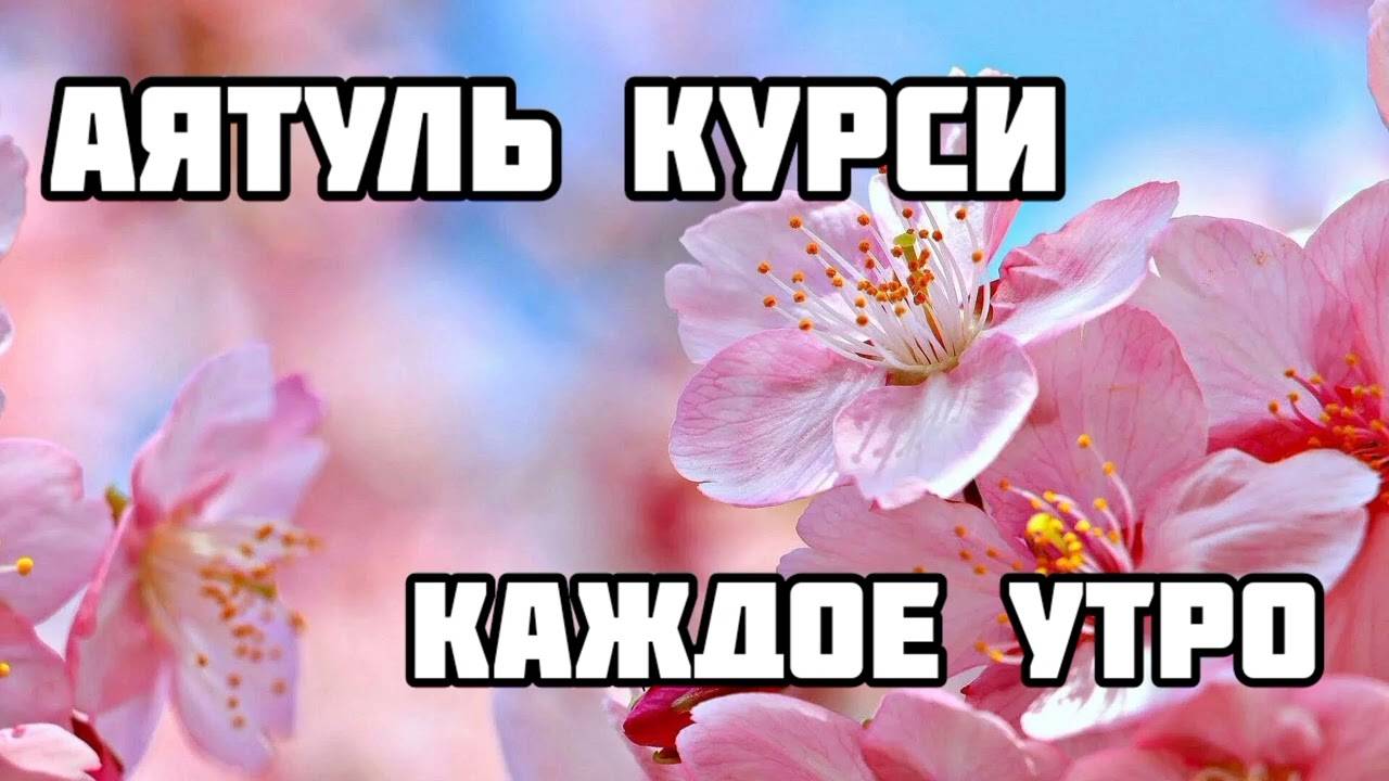 Аятуль Курси утром и вечером защита от всего плохого