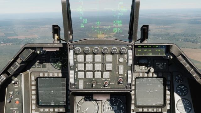 F-16C Viper. Согласование линии визирования подвесного контейнера и ракет Маверик (DCS World)