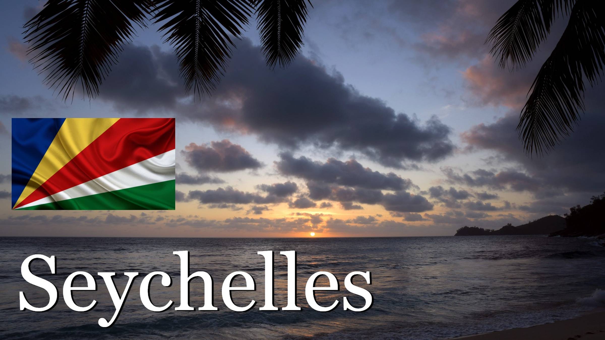 Сейшелы. о.Маэ. Закат на пляже Анс А-Ла-Муш и Анс Такамака