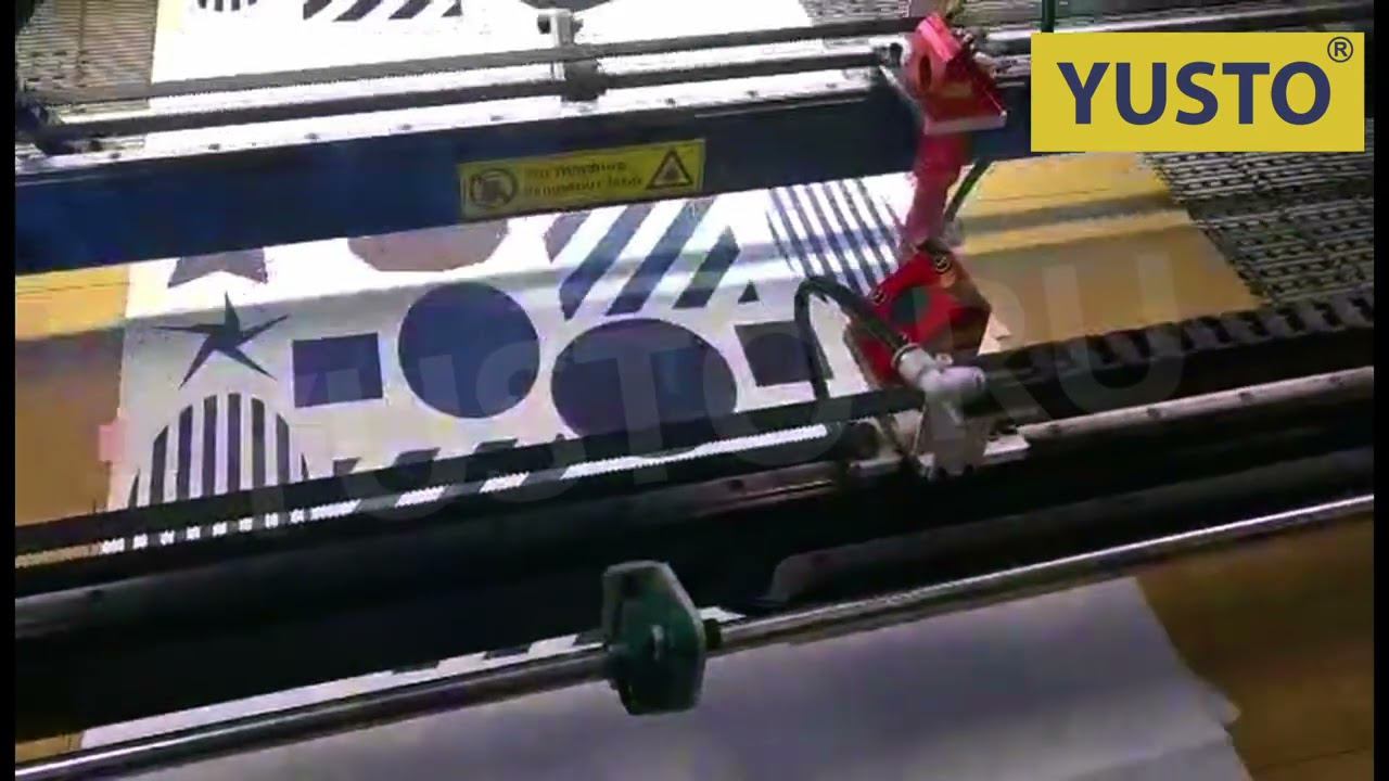 Как работает лазерный станок с машинным зрением, конвейерным столом и с двумя асинхронными порталами