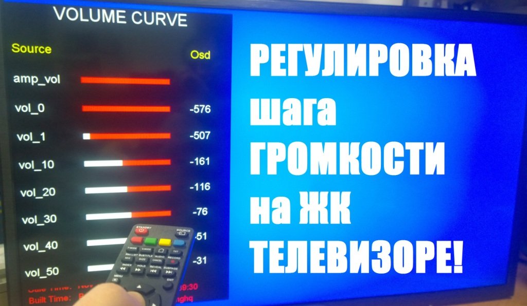 Регулировка шага громкости в ЖК телевизоре.