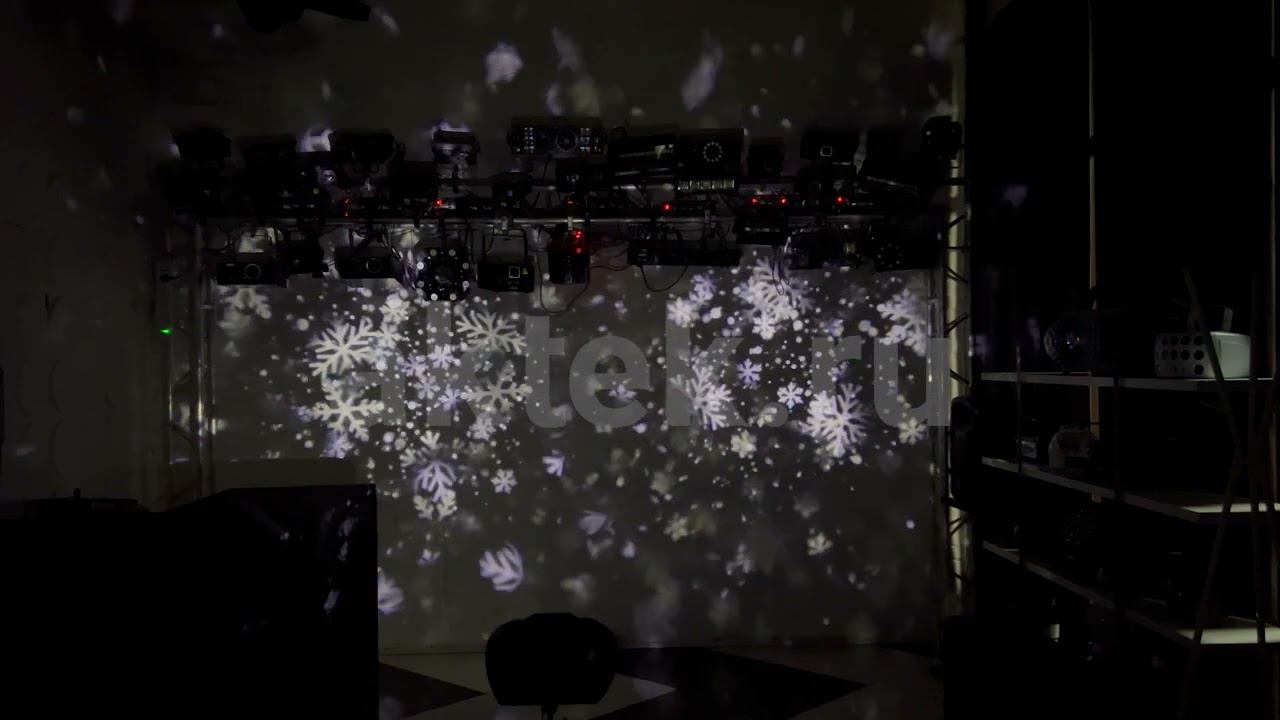 УЛИЧНАЯ ПОДСВЕТКА SKYDISCO LED DOUBLE SNOW БЕЛЫЕ СНЕЖИНКИ