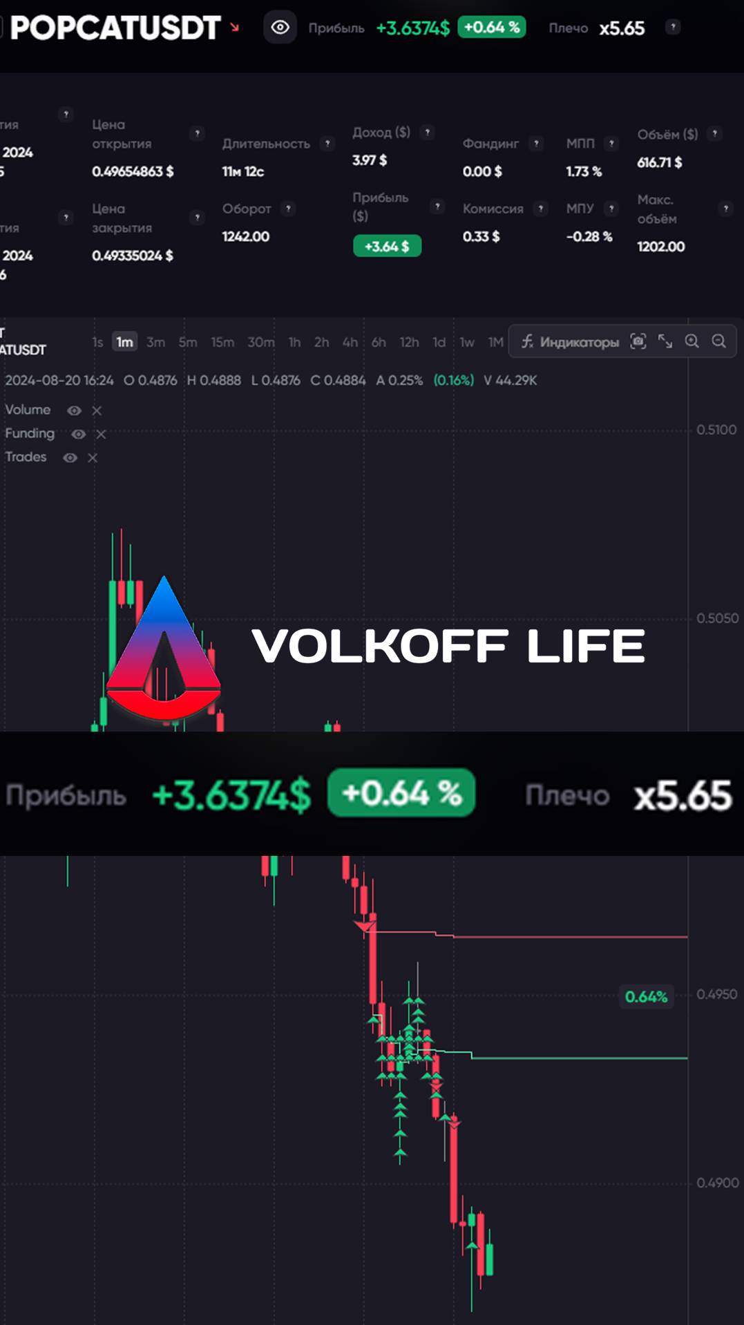 Скальперская сделка криптовалюты  #скальпинг #скальпингкриптовалюты #криптовалюта