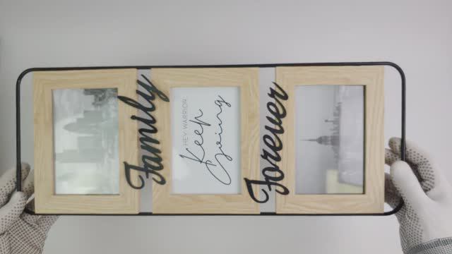 BB-9087 3 фоторамки 10x15, FAMILY _ FOREVER (МДФ+Металл)