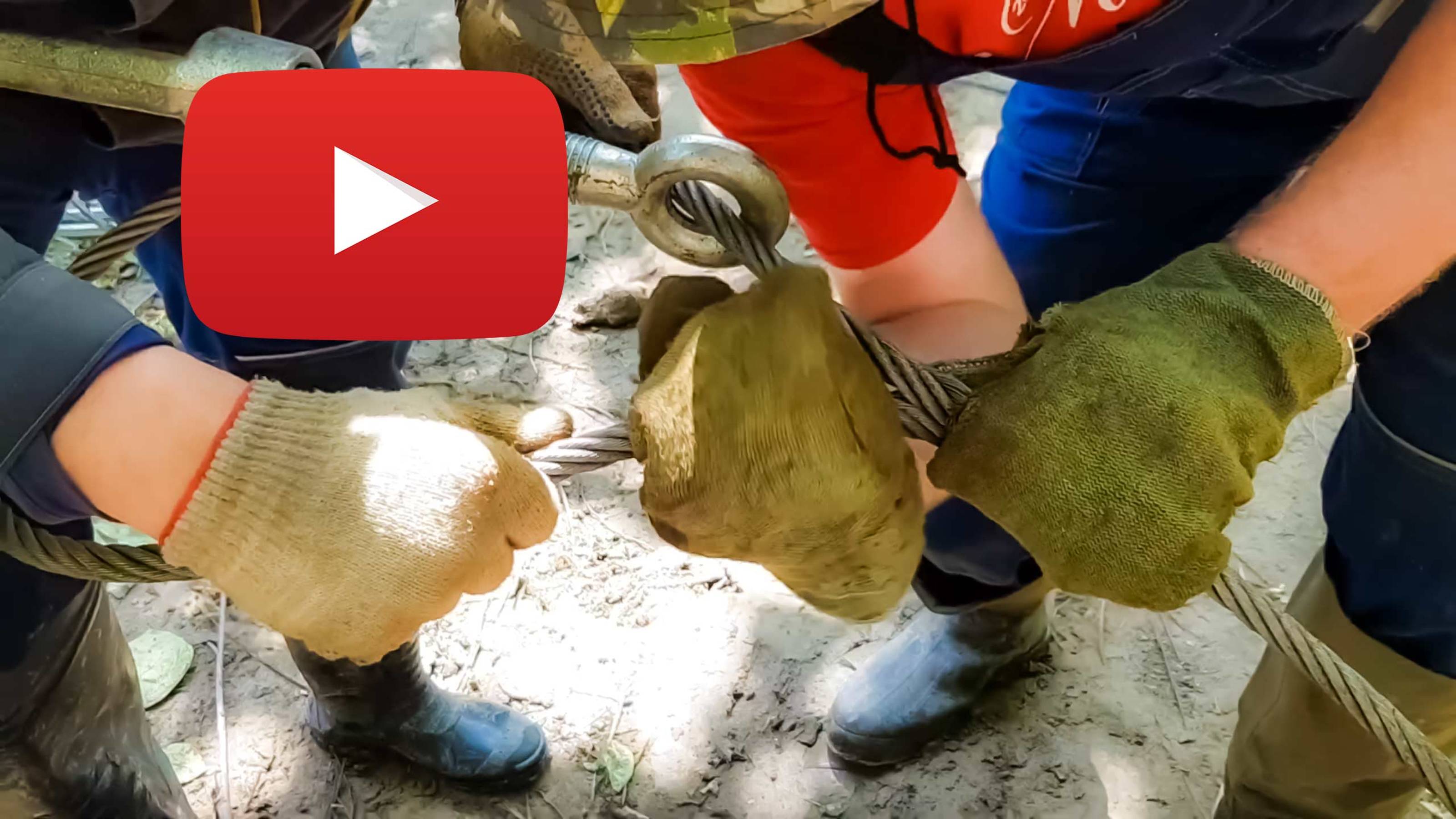 Монтаж двух навесных мостов в Кавказском заповеднике