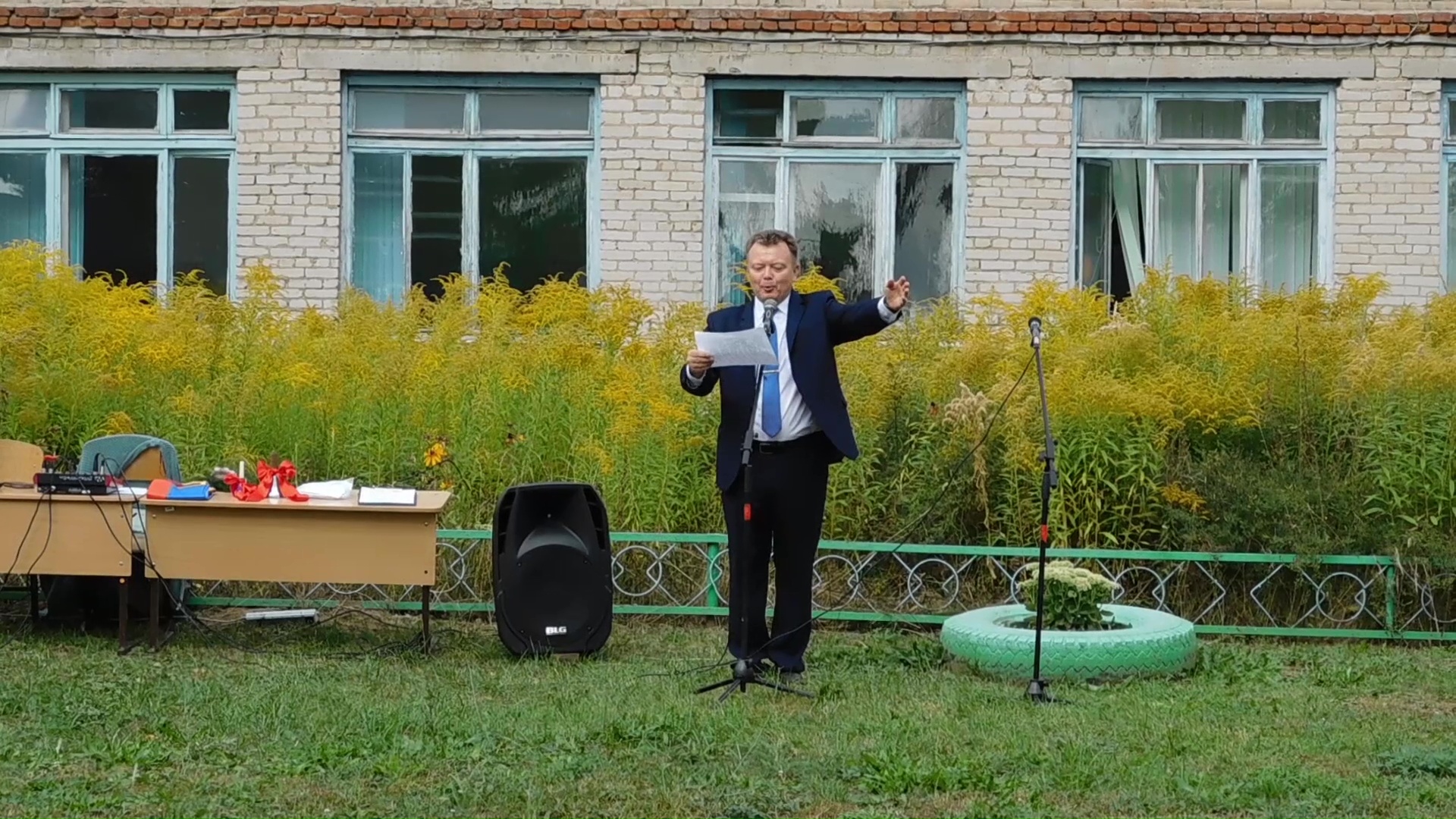 2022г. 1 сентября. школьная линейка. ч. 1. Коновалово. Мариинский Посад.