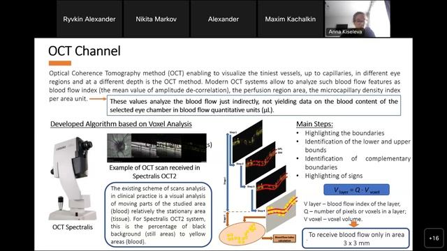 Анна Киселева "Двухканальная система для комплексного исследования глазного кровотока"