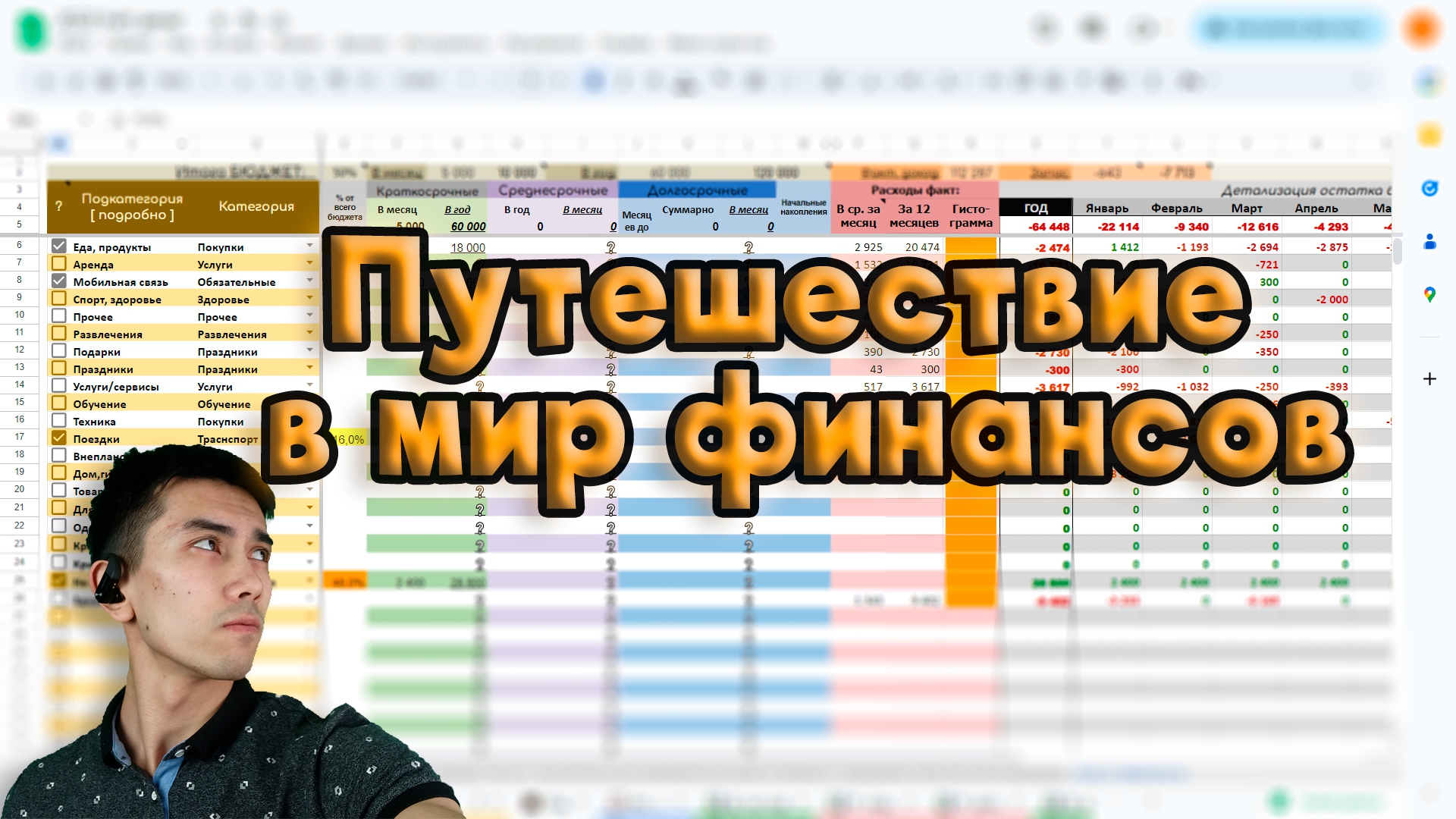 Таблица учета денег