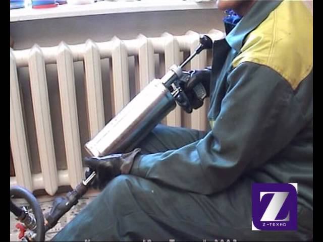Пневмопистолет Тайфун для очистки радиаторов отопления