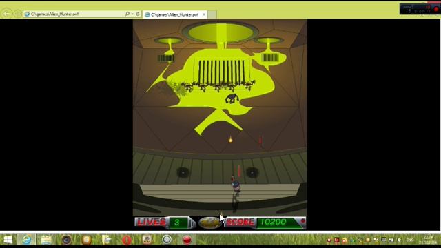 Alien Hunter. Неплохой римейк Space Invaders на "флэше".