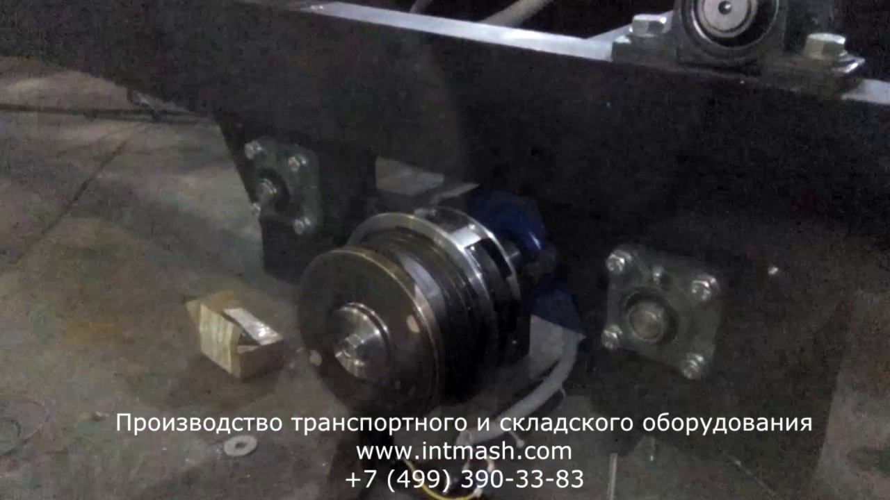 Привод рольганга с электромагнитной муфтой свободного хода