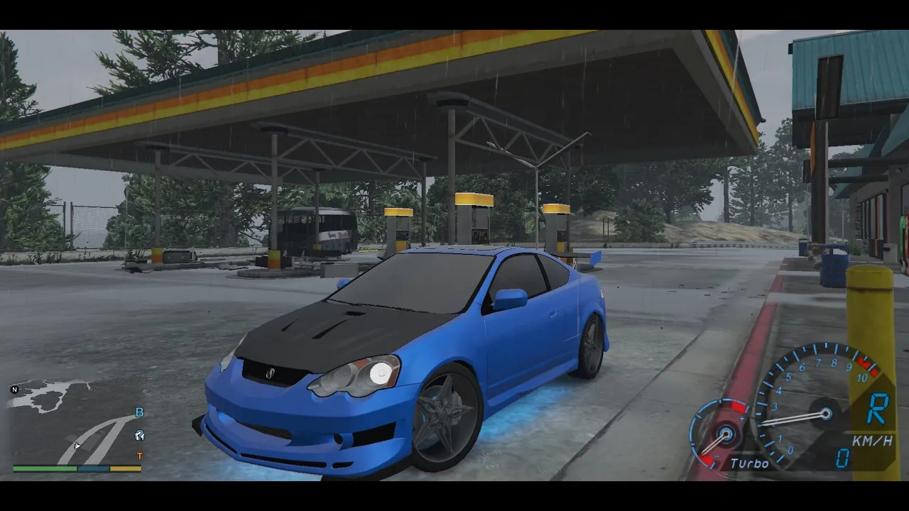 GTA V Acura RSX Type S звук двигателя Acura