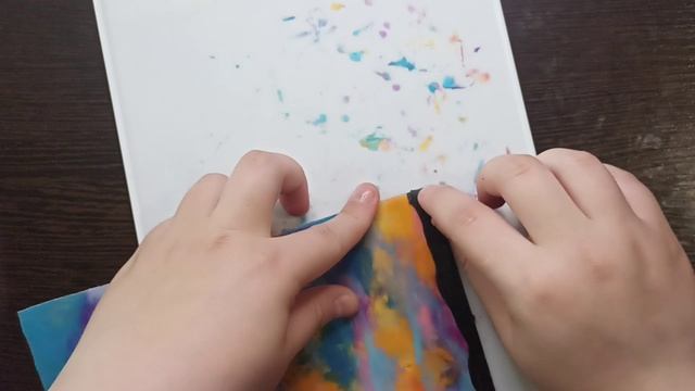 Пластилиновая картина. Одинокая пальма