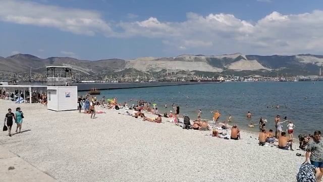 Новороссийск. Пляж возле морвокзала и набережной адмирала Серебрякова. Канал Тутси влог.