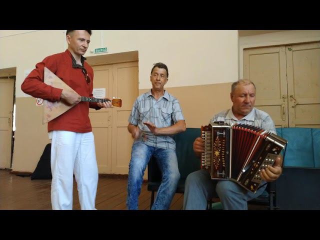 "Матаня", "Страдания", "Русского". Хромка, балалайка, ложки.