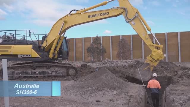Экскаватор Sumitomo SH300-6 в Австралии