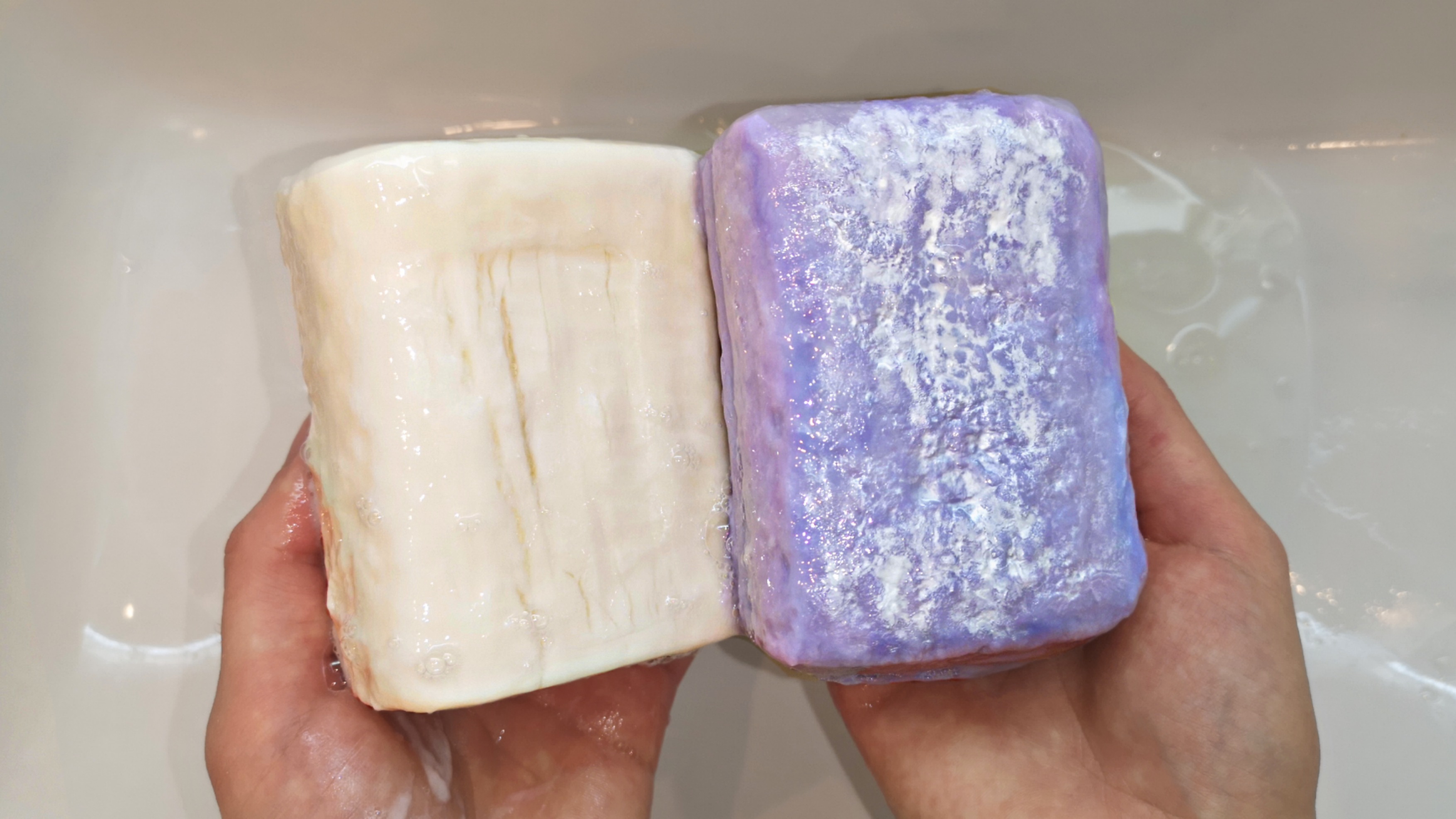 РАЗМОКШЕЕ МЫЛО ЭФКО И ЗБК! ПЛОТНАЯ ПЕНА / МНОГО РАЗМОКШИХ КУСОЧКОВ МЫЛА! ЖМЯК ЖЕСТКОЙ ГУБКОЙ!