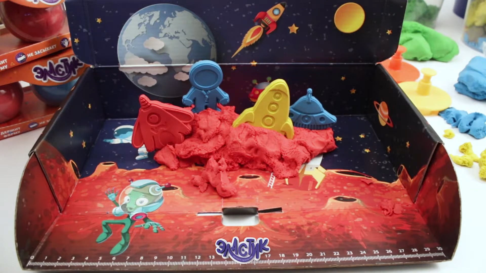 Масса для лепки Эластик. Тематический набор Space