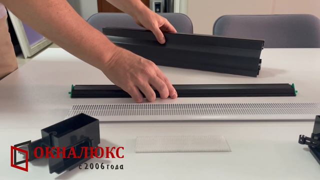 Сборка оконного приточного клапана AR75 для глухих пластиковых и алюминиевых окон. Севастополь