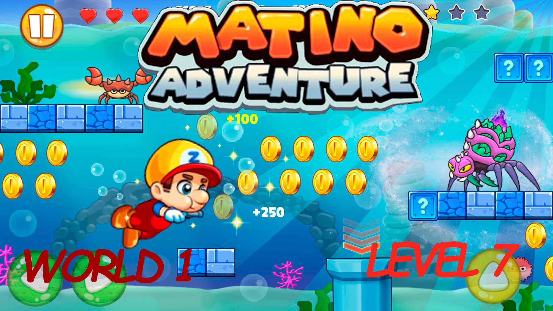 Super Matino. Wopld 1. level 7.