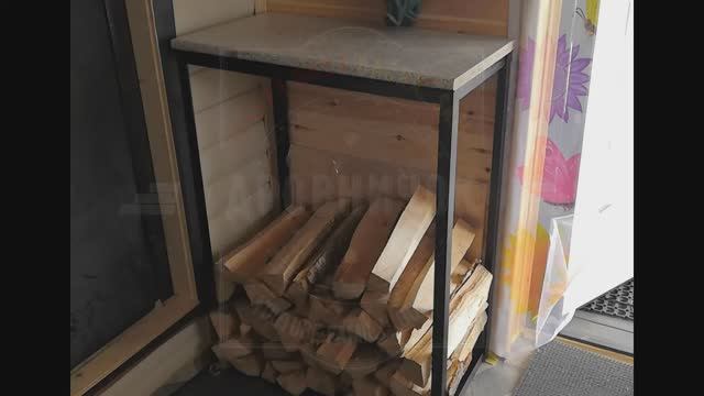 Дровник из металла своими руками для хранения в доме