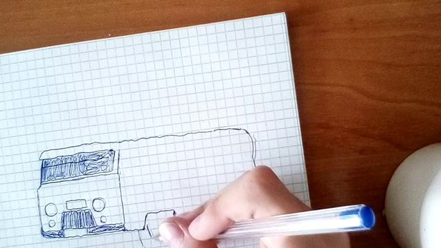 Как нарисовать машину УАЗ 452