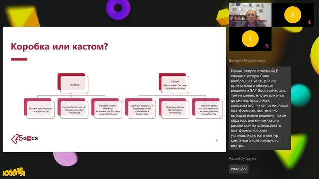 Сергей Сафонов, GMCS, на конференции WebSoft «Условия успеха HR-автоматизации»