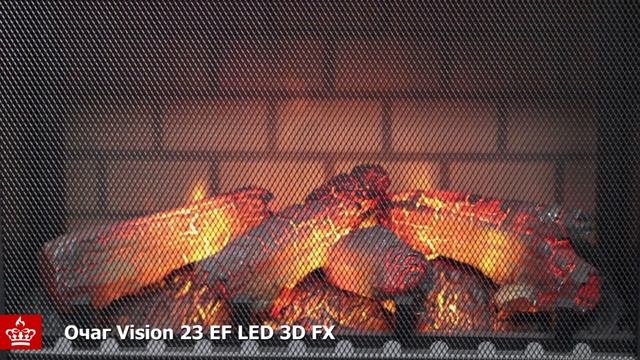 Электрический очаг Vision 23 EF LED 3D FX - Обзор пламени