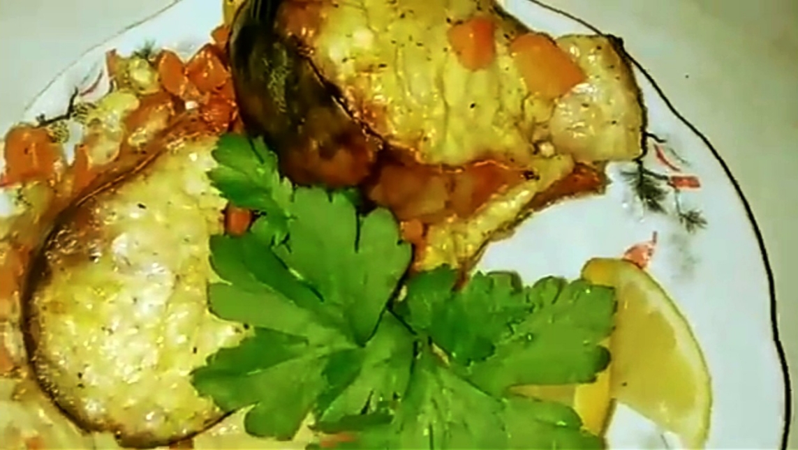 Сочная СКУМБРИЯ В ДУХОВКЕ С ОВОЩАМИ.