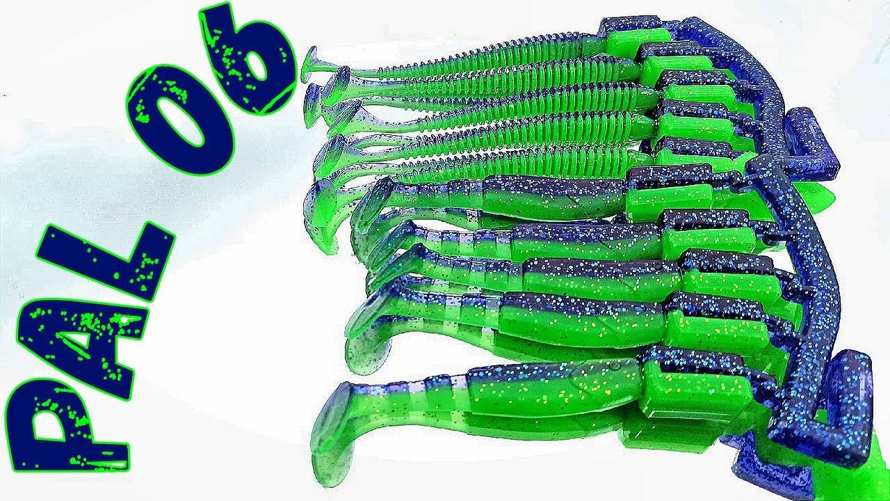 Как сделать приманку цвета PAL #06 Violet Lime Belly | Литьё силиконовых приманок