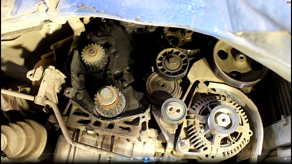 Замена роликов и ремня ГРМ на Peugeot Boxer 2 2,2 дизель Пежо Боксер 2 2002 года 2часть