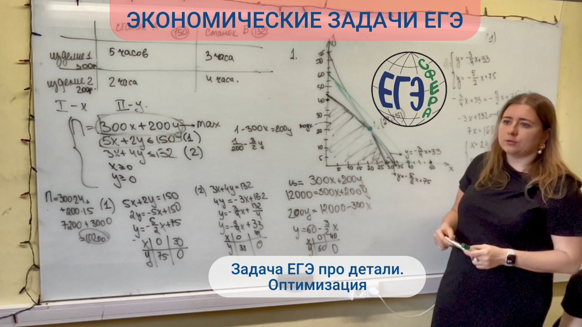 Задача ЕГЭ про детали. Оптимизация