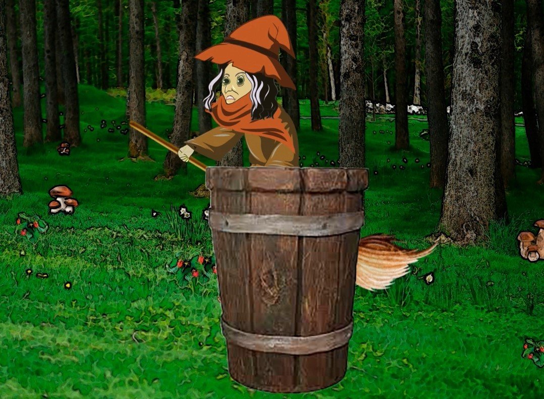 Баба Яга и ягоды