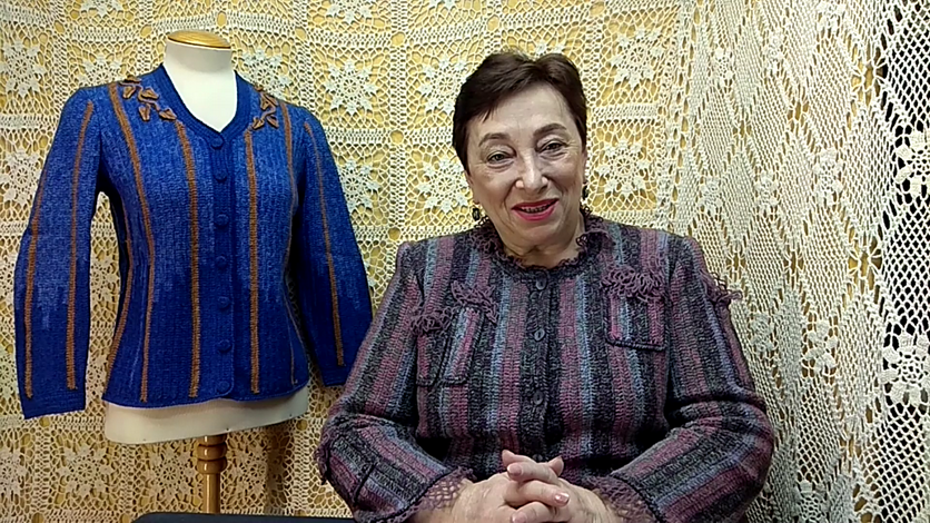 Пинке. Жакет "Синева". Мастер-класс по вязанию крючком от О. С. Литвиной.