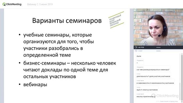Форматы работы с участниками
