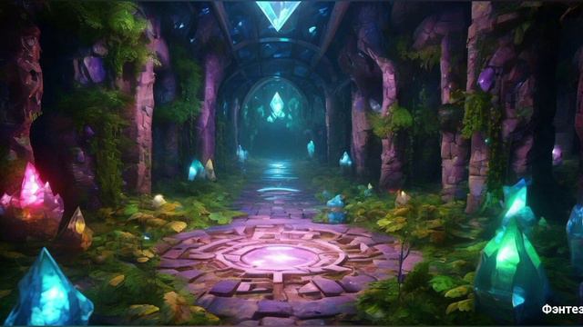 красивые, фэнтезийные, атмосферные образы + спокойная, душевная музыка.