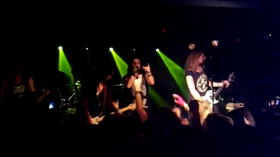 CRAZY LIXX - Heroes Are Forever + Whiskey Tango Foxtrot (Bar Bäkkäri, Helsinki, Finland, 2012)