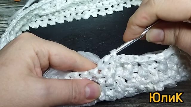 Корзина из б/у пакетов