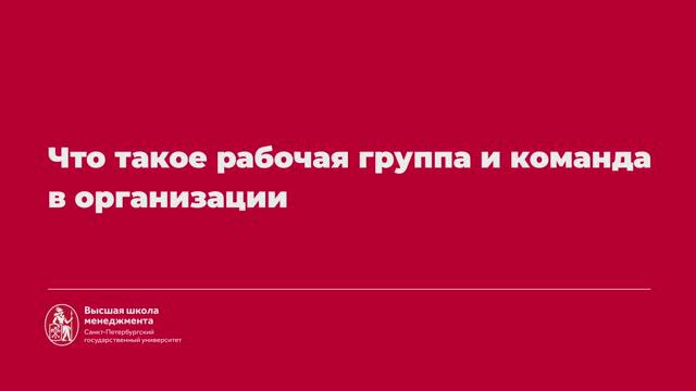 3.2. Что такое рабочая группа и команда организации(Кучеров)