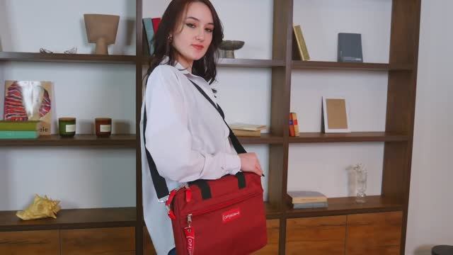 Сумка для ноутбука 15.6 дюймов, красная - OPTIMUM